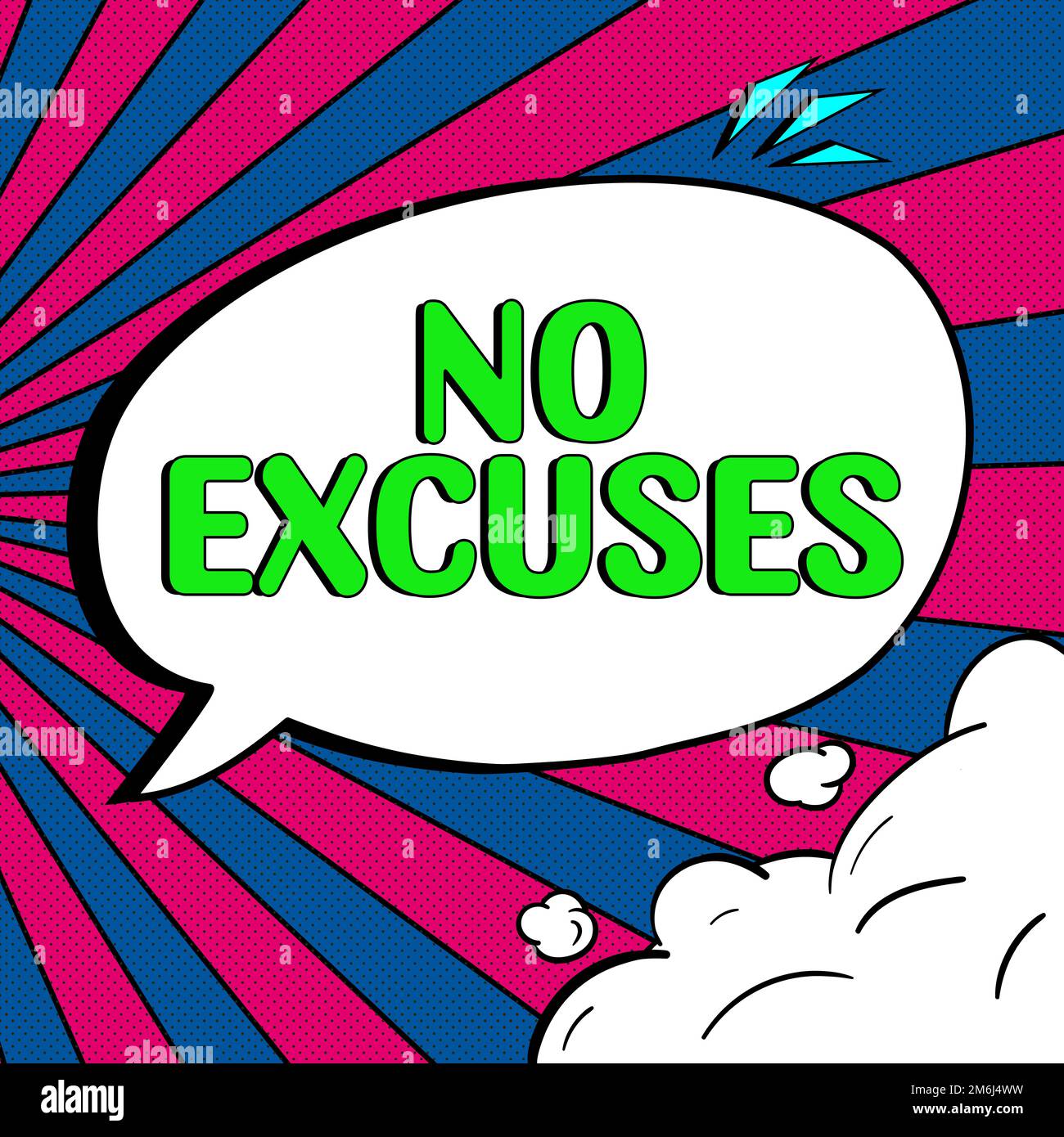 Hand writing sign No Excuses. Conceptual photo telling someone not to ...