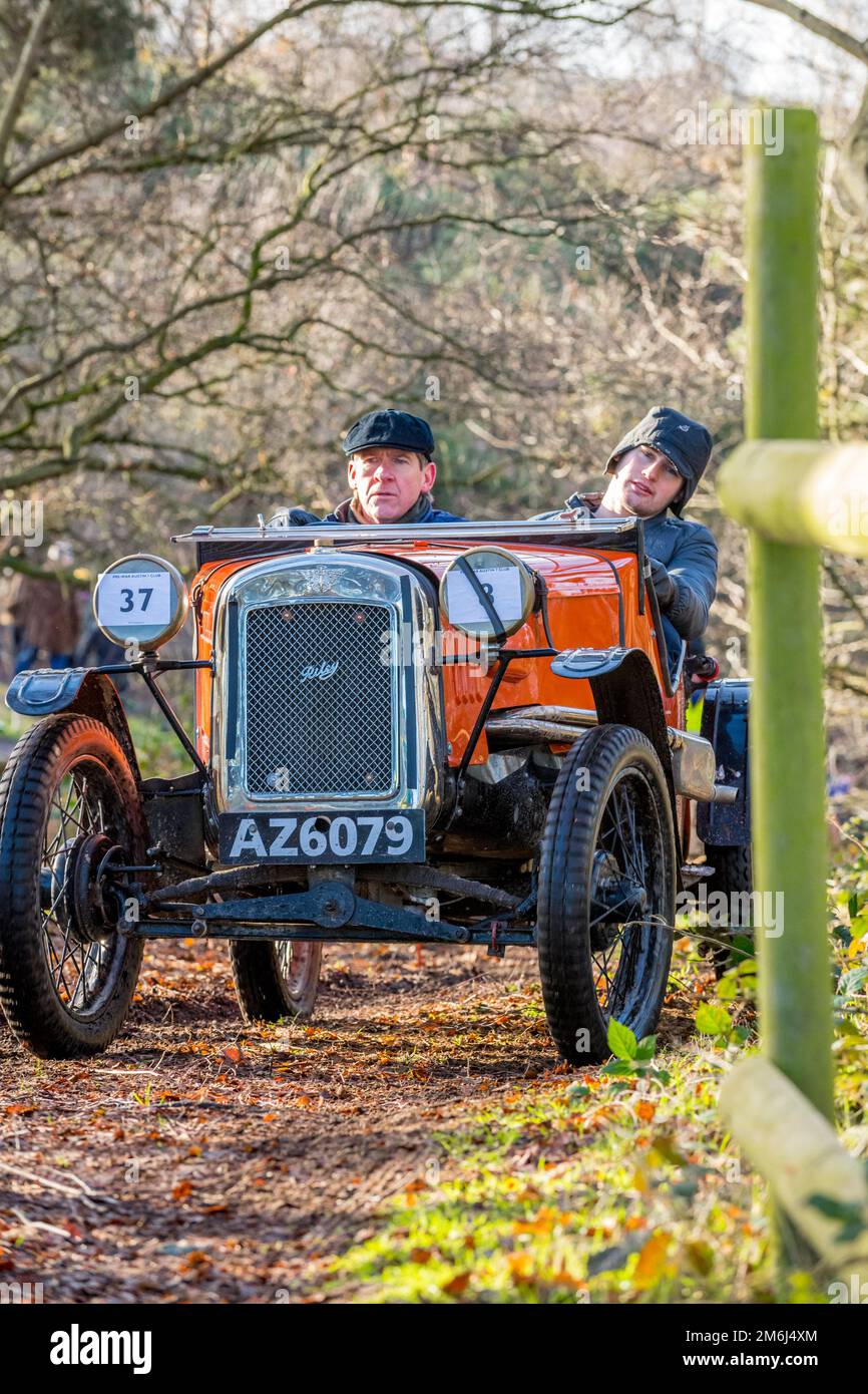The Pre War Austin 7 car club members taking part in the Dave Wilcox ...