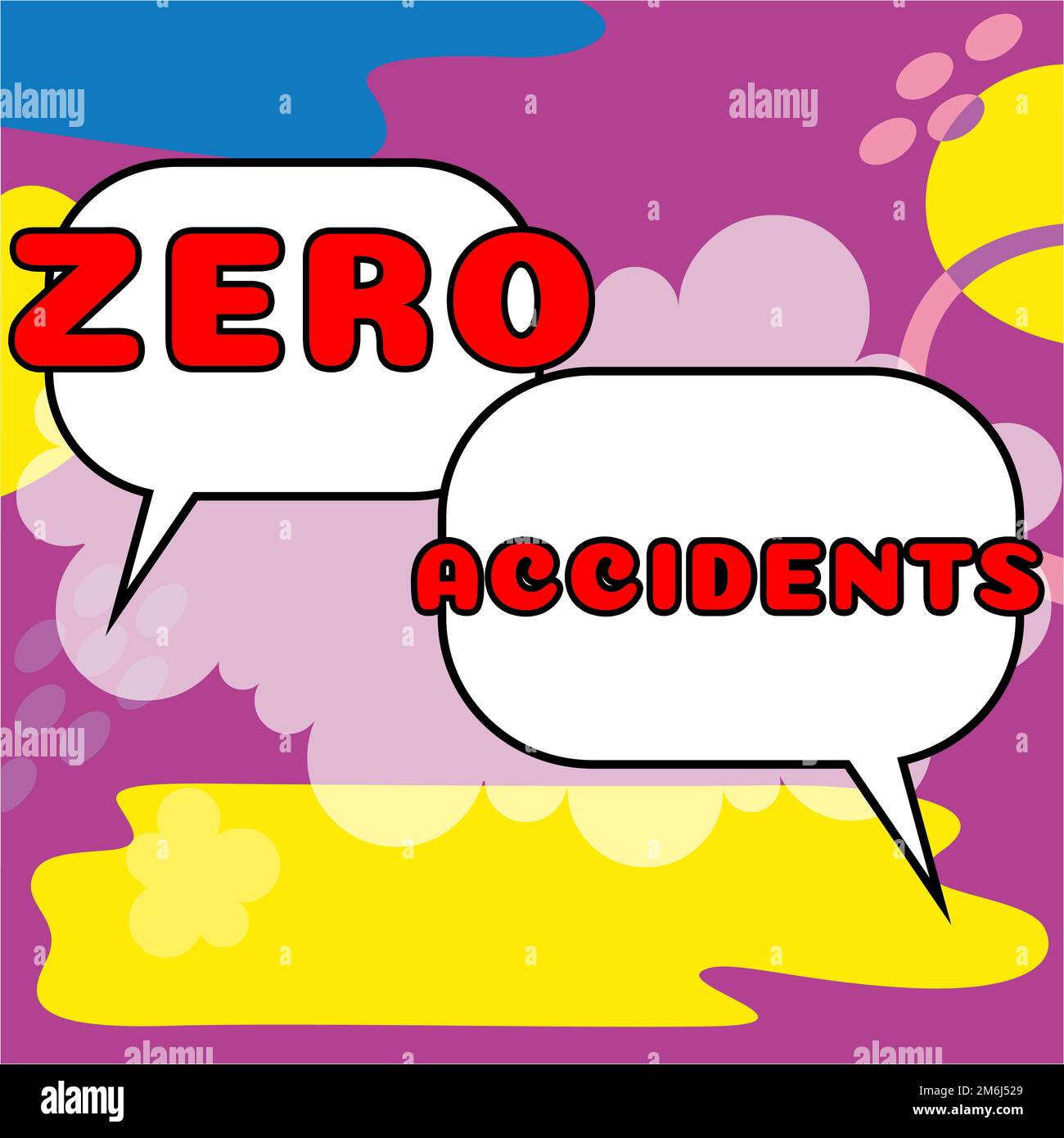 Conceptual caption Zero Accidents. Conceptual photo important strategy ...