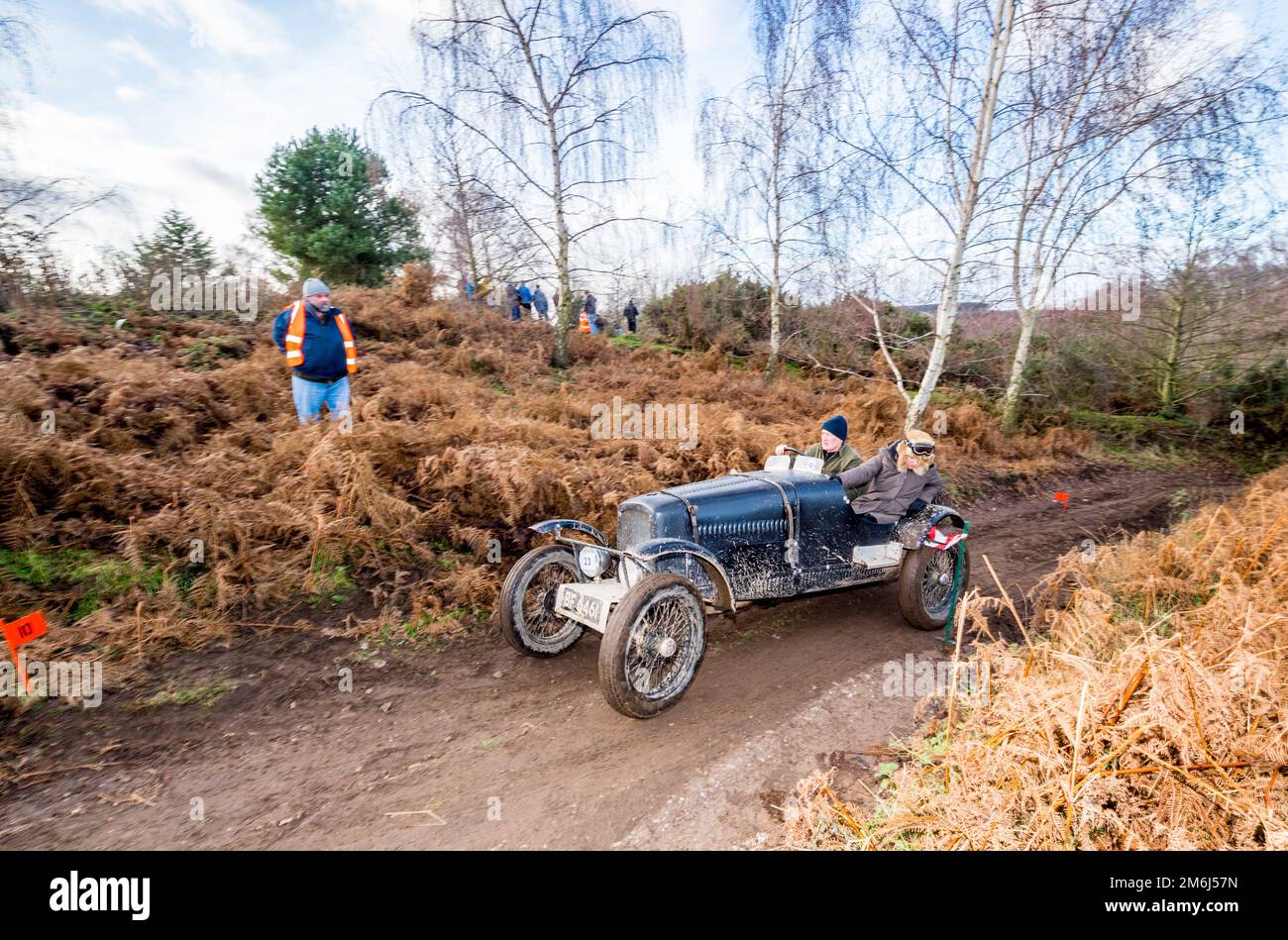 The Pre War Austin 7 car club members taking part in the Dave Wilcox ...