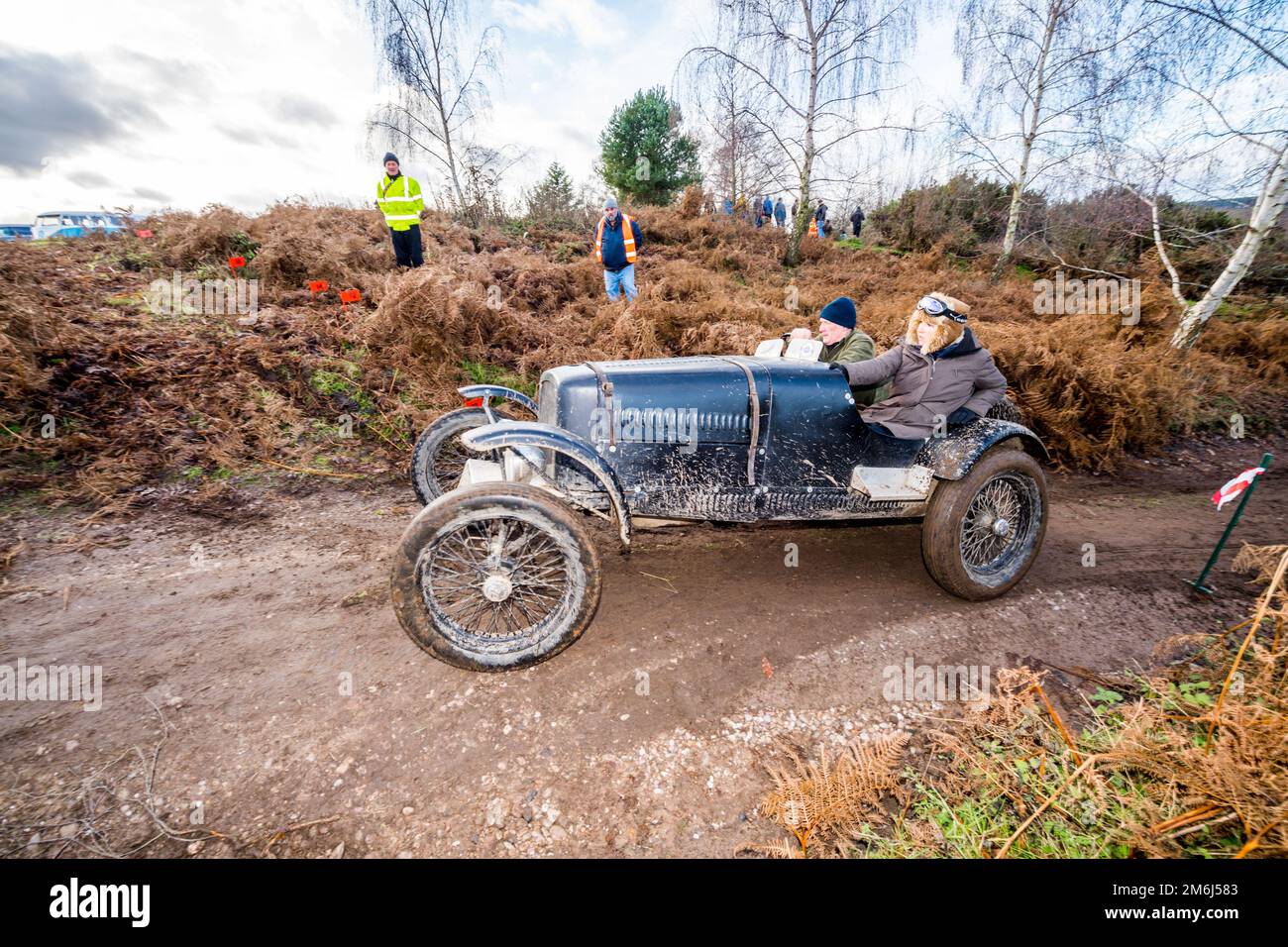 The Pre War Austin 7 car club members taking part in the Dave Wilcox ...