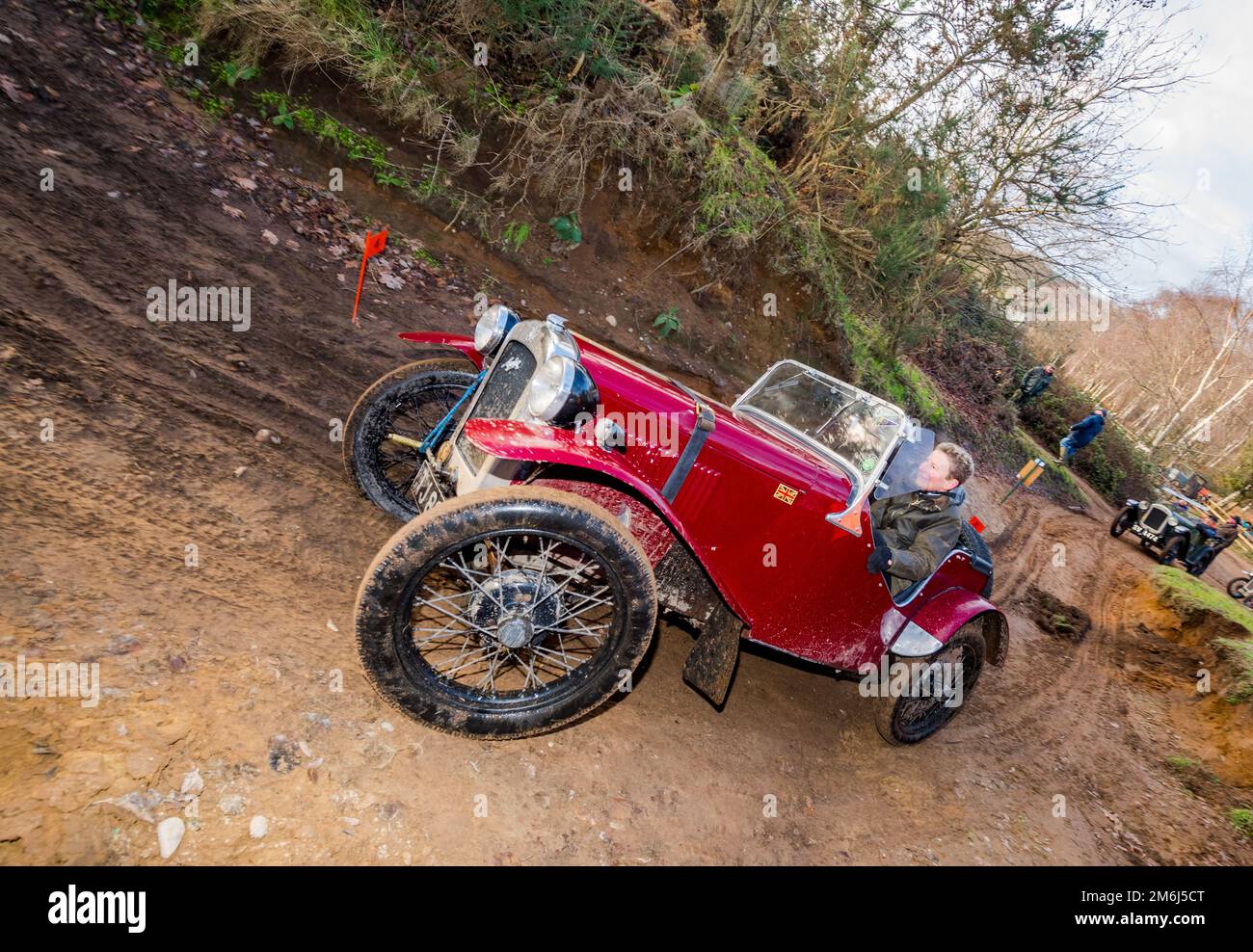 The Pre War Austin 7 car club members taking part in the Dave Wilcox ...