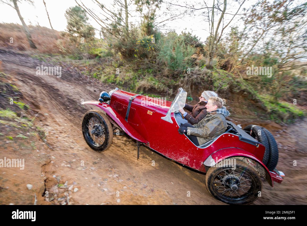 The Pre War Austin 7 car club members taking part in the Dave Wilcox ...