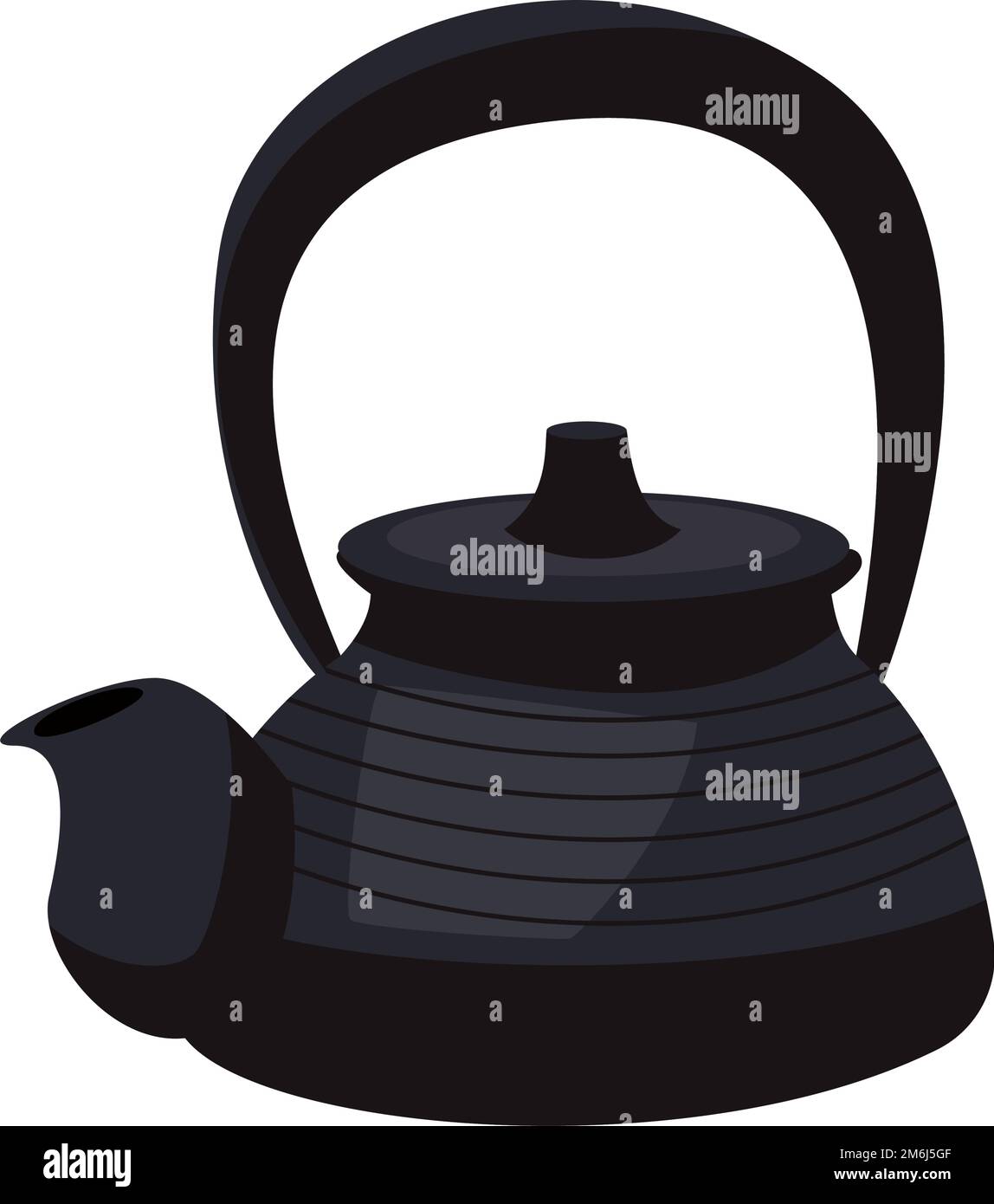 flat black kettle design Stock Vector Image & Art - Alamy