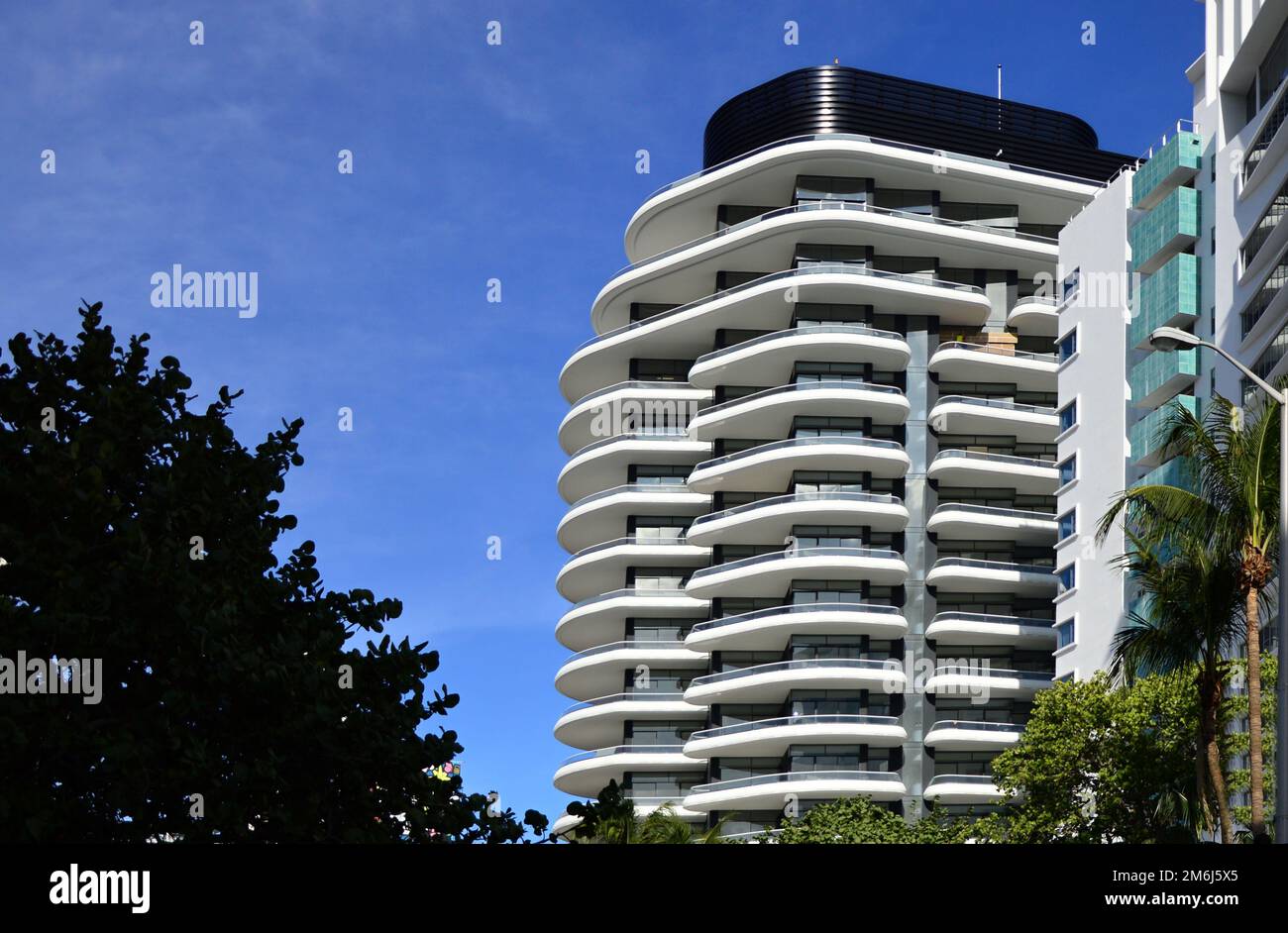 Typical Facade in Miami Beach, Florida Stock Photo - Alamy