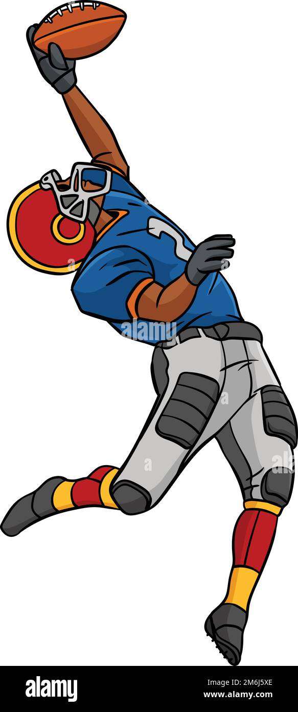 American Football Cartoon Colored Clipart Stock Vector Image & Art - Alamy