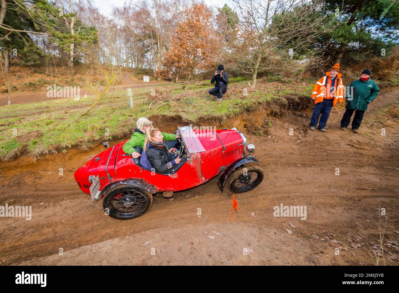 The Pre War Austin 7 car club members taking part in the Dave Wilcox ...