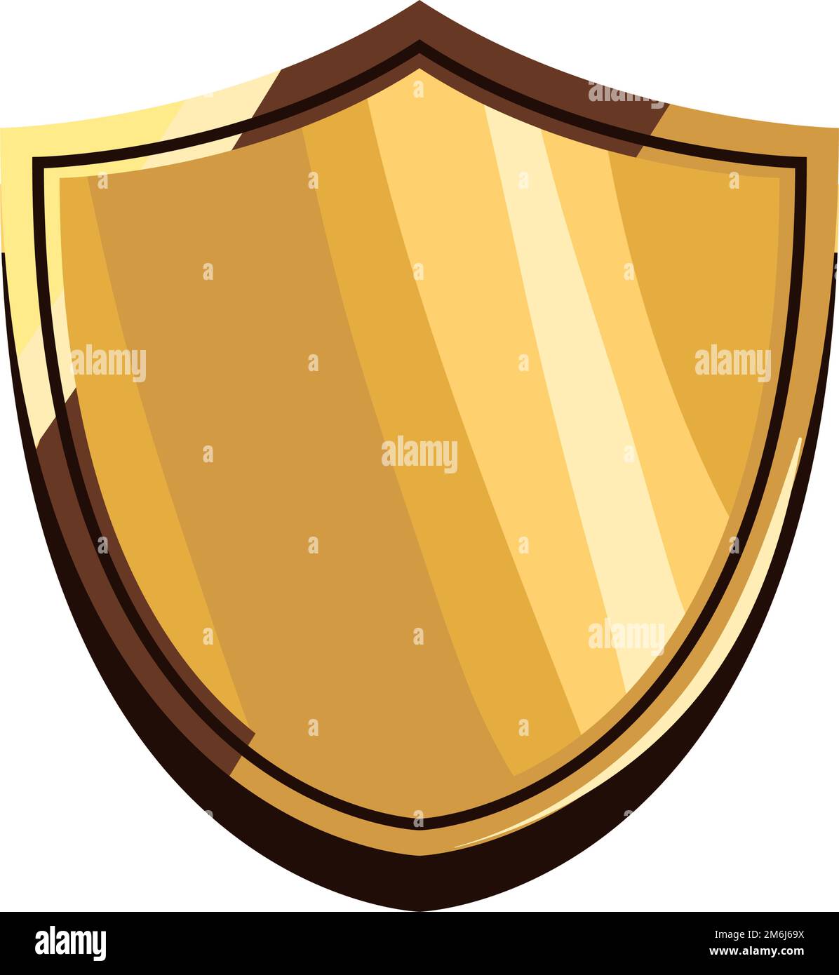flat golden shield icon Stock Vector Image & Art - Alamy