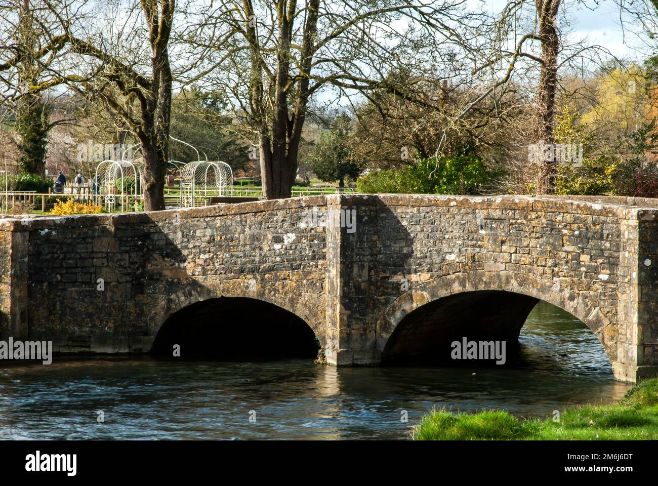 Old stone masonry bridge over river waters Stock Photo - Alamy