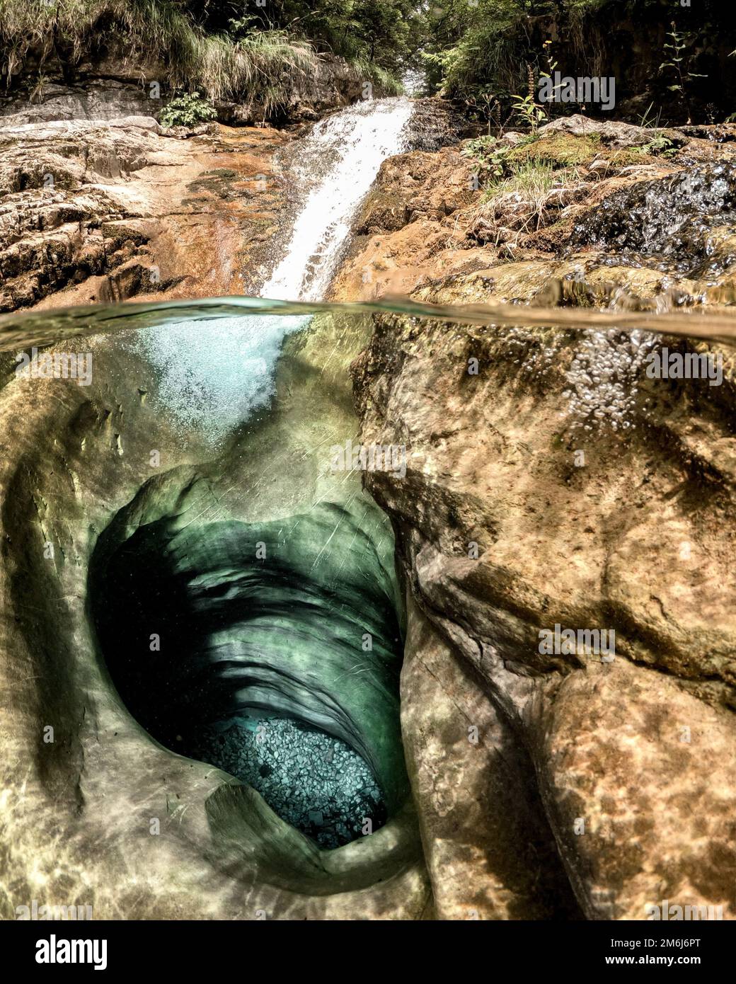 Split view river under water hi-res stock photography and images - Alamy