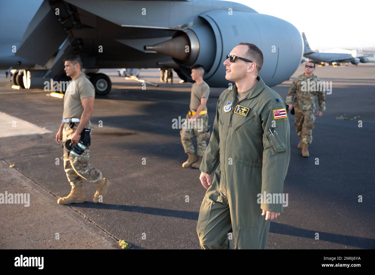 Lt. Col. Kelly Church, 203rd Air Refueling Squadron commander, and ...