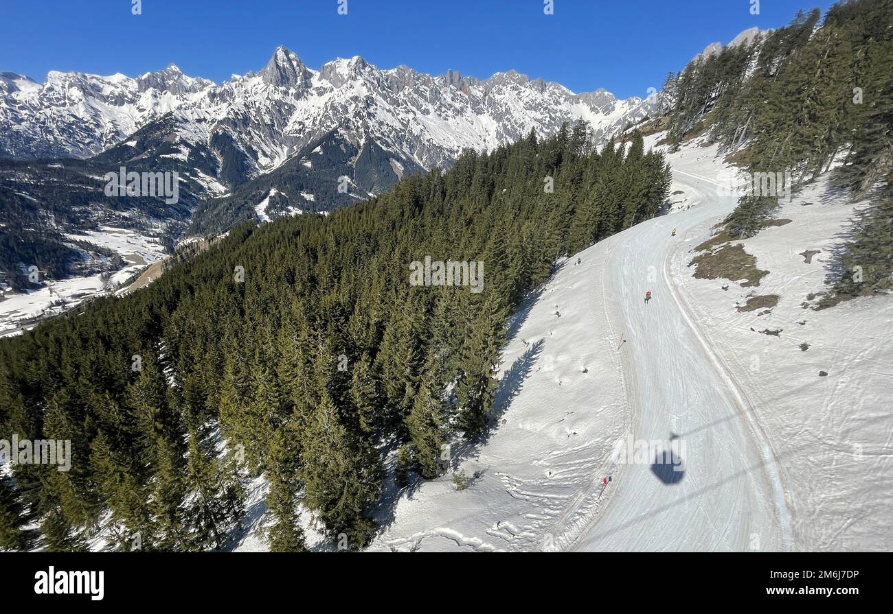 Cartoon snow trees hi-res stock photography and images - Alamy