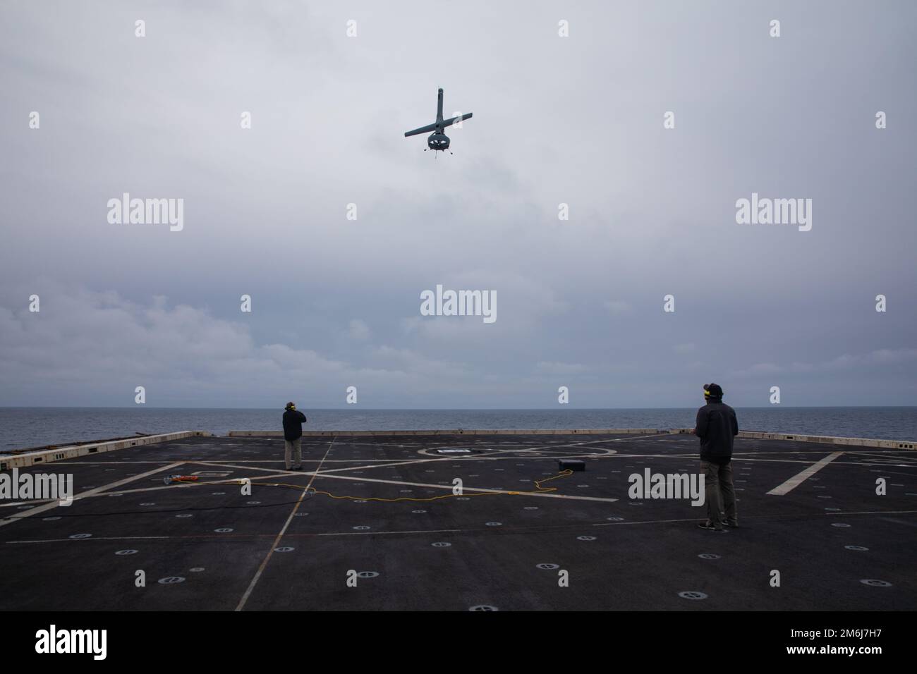Contractors with Martin UAV, conduct VBAT unmanned aerial system ...