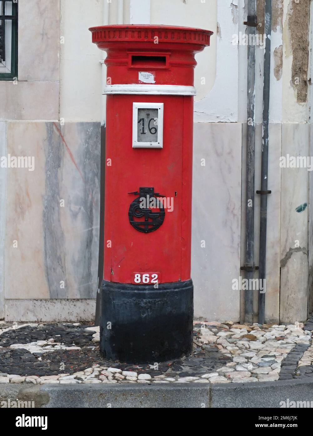 Old traditional post box in Portugal Stock Photo - Alamy