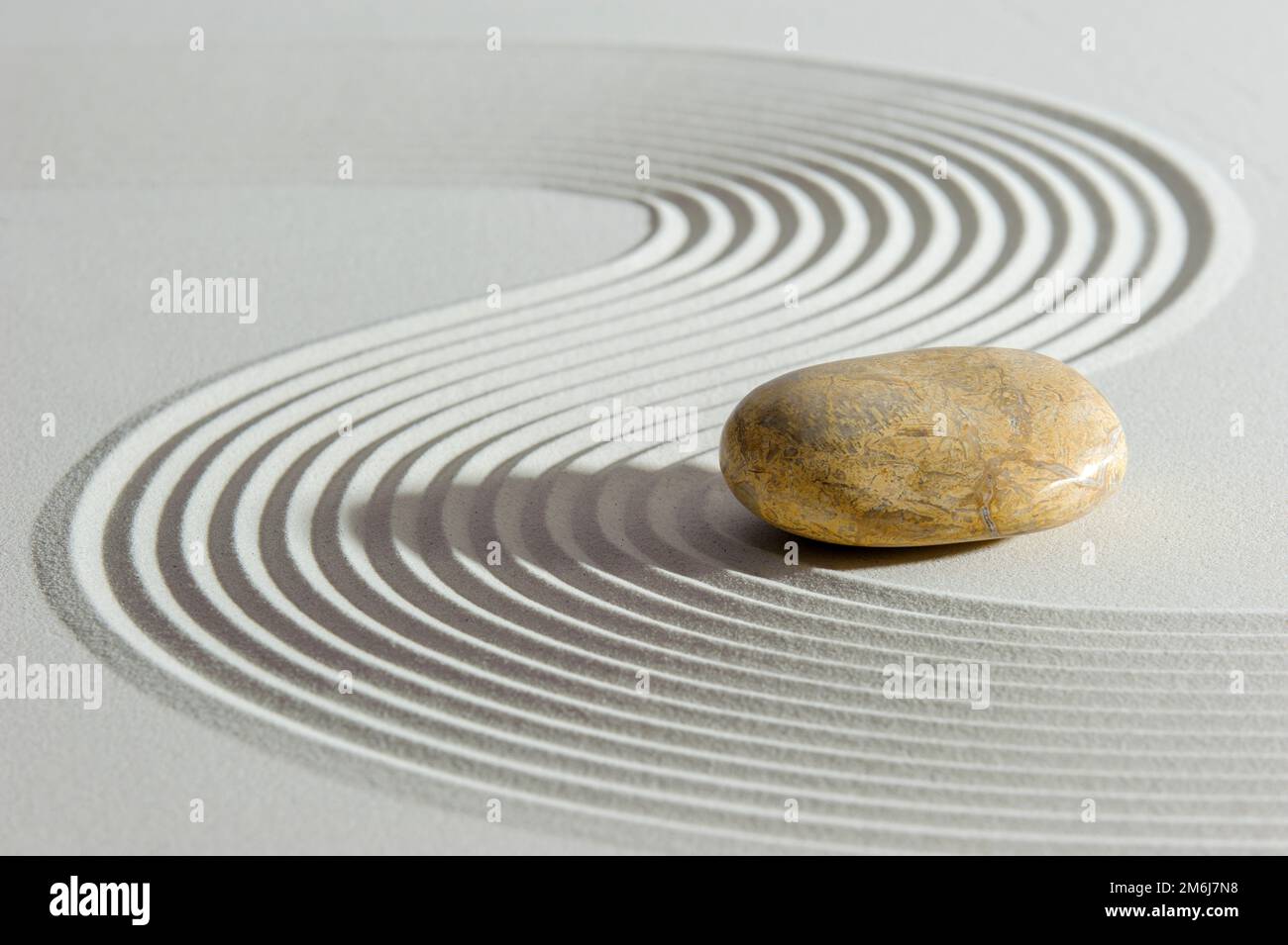 Japanese ZEN garden with feng shui and yin yang Stock Photo - Alamy