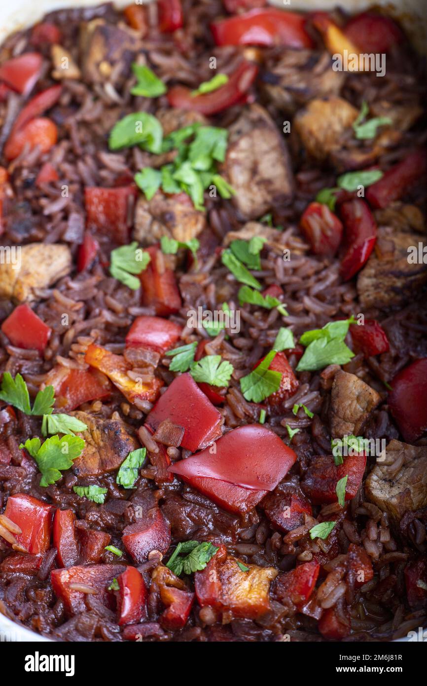 Rice meat hi-res stock photography and images - Alamy