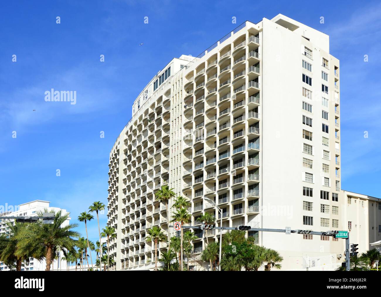 Typical Facade in Miami Beach, Florida Stock Photo - Alamy
