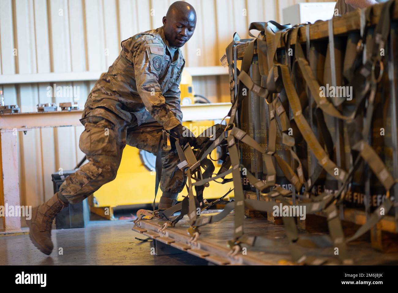 U.S. Air Force Senior Airman Jonathan Akuma, 72nd Aerial Port Squadron ...