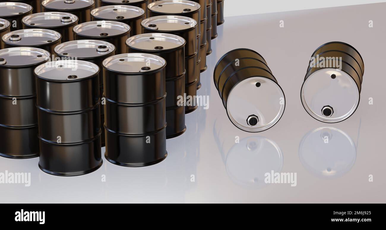 Oil barrel in flag Stock Photo - Alamy
