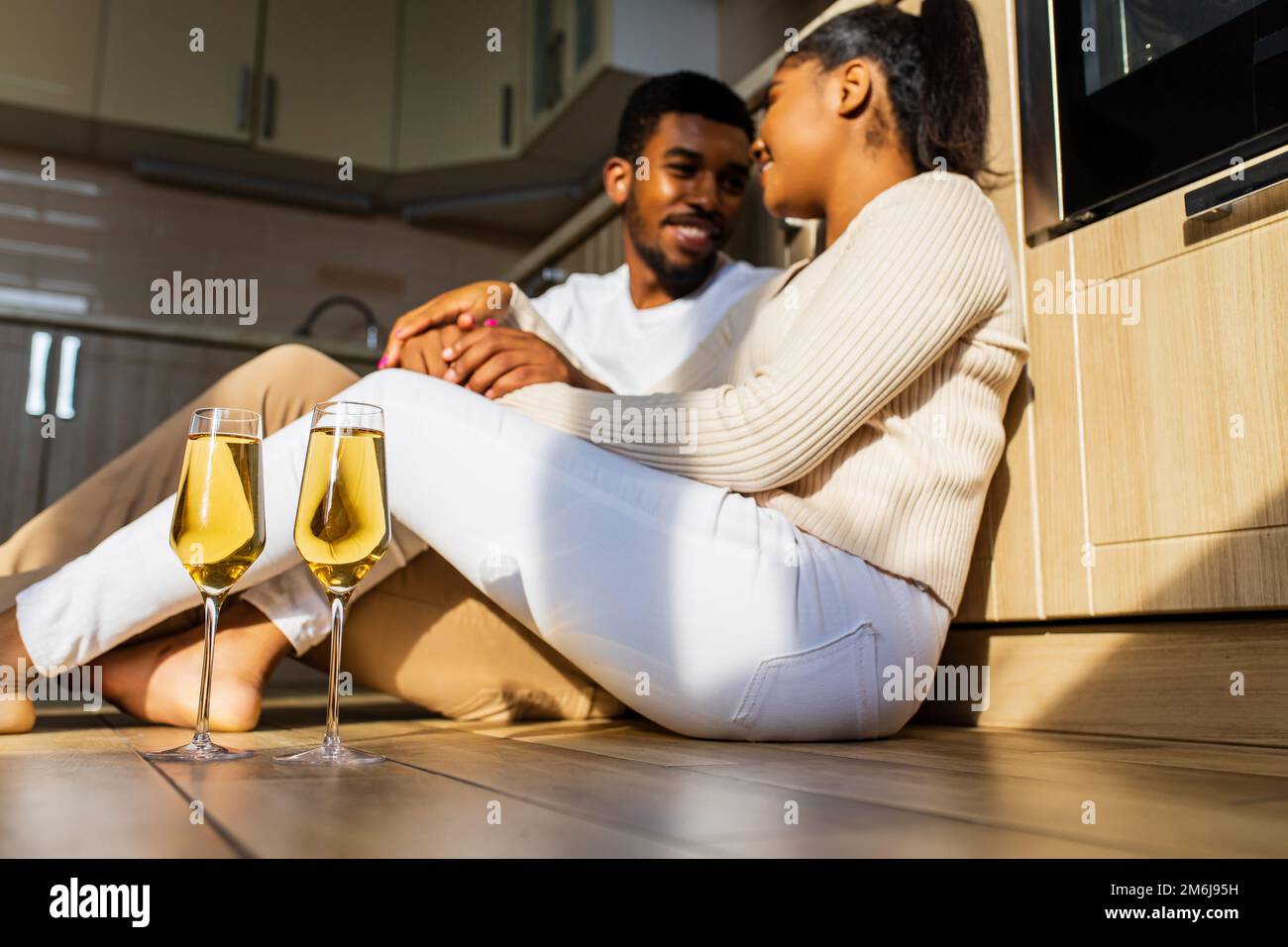 Beautiful couple celebrating anniversary in hi-res stock photography ...