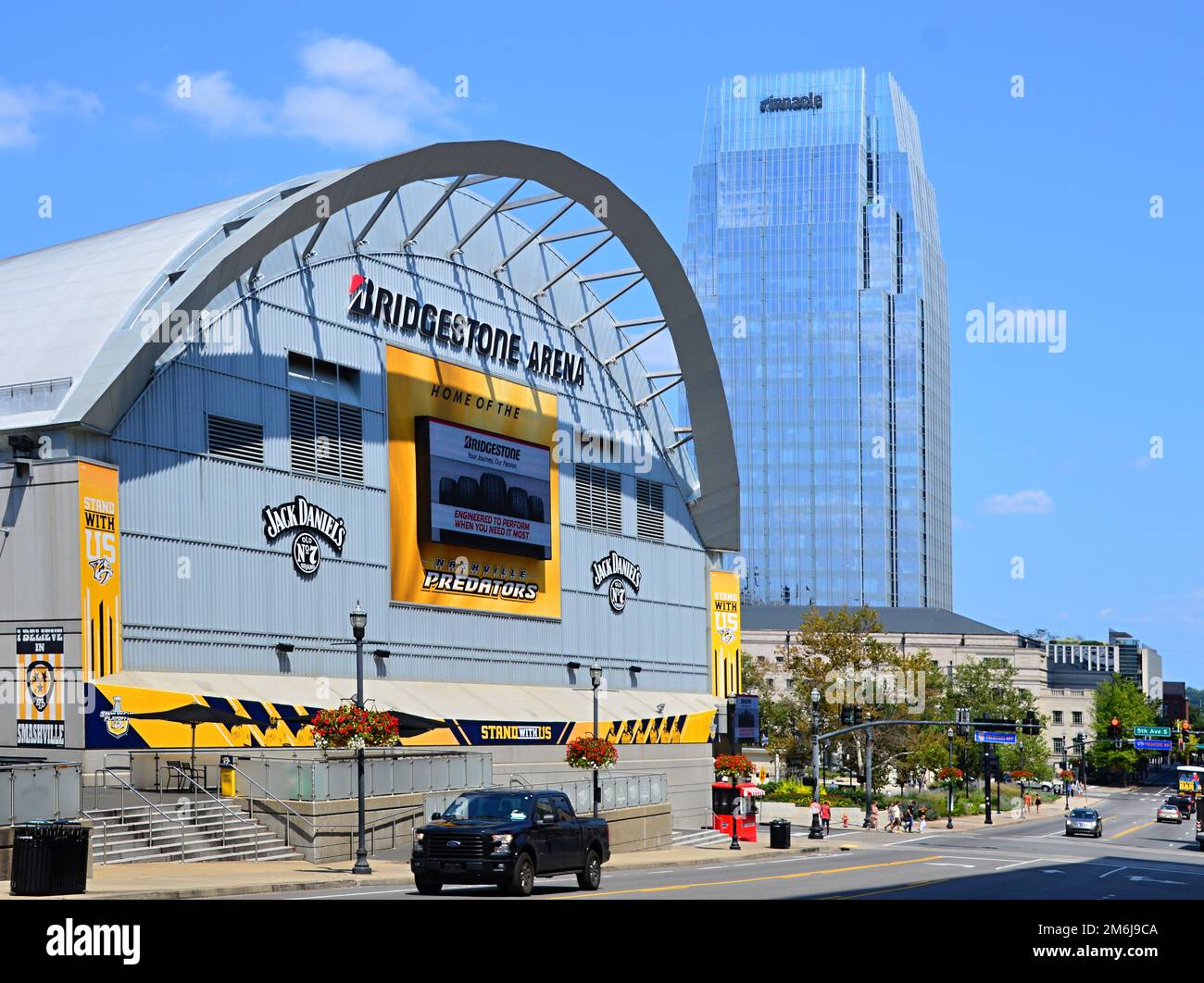 Modern Arena in the City Nashville, Tennessee Stock Photo - Alamy