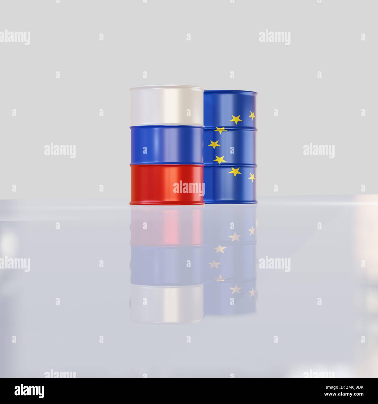 Crude oil barrels Stock Photo - Alamy