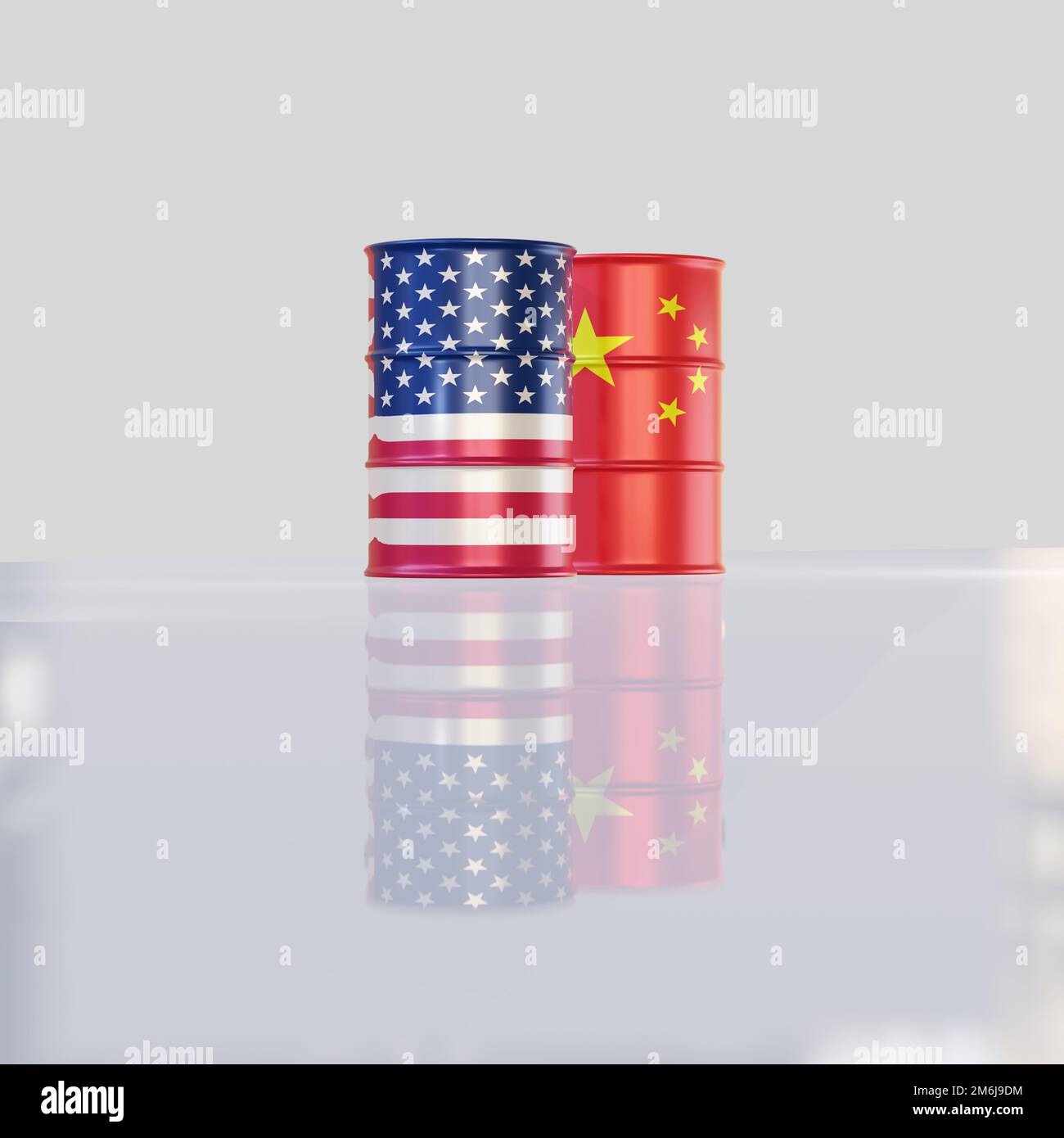 Crude oil barrels Stock Photo - Alamy