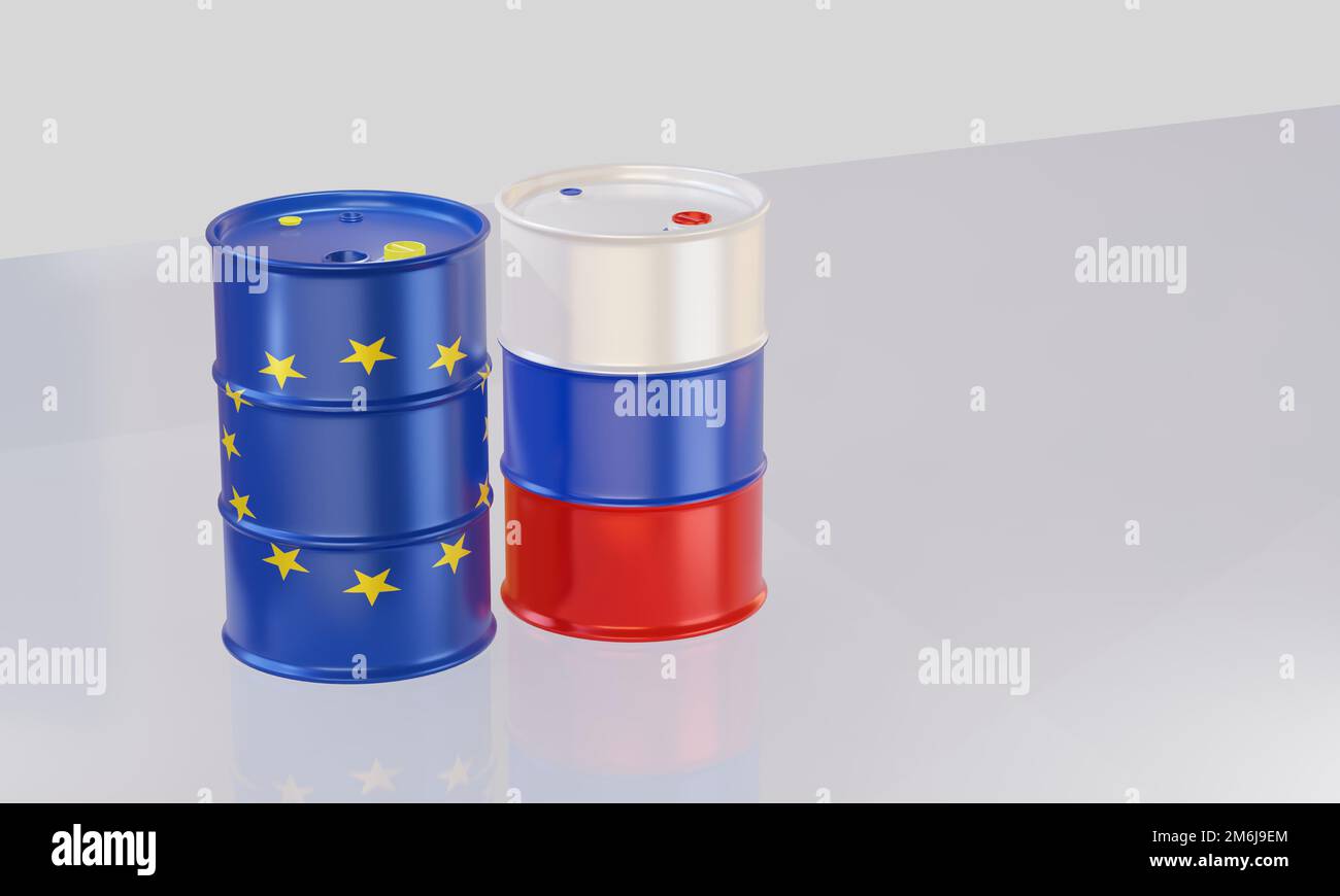 Crude oil barrels Stock Photo - Alamy