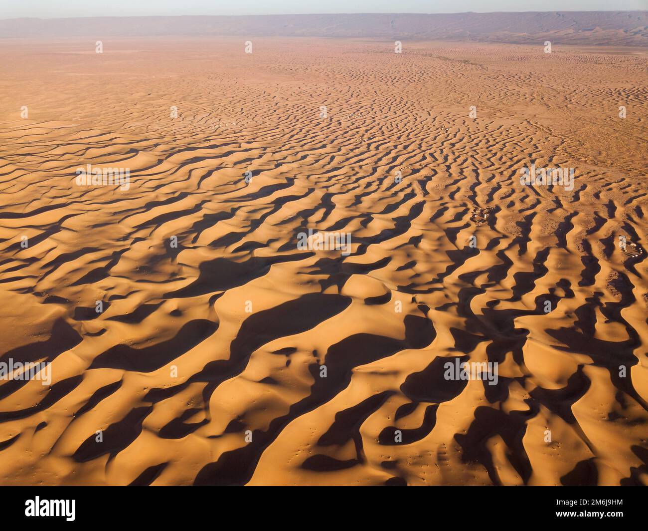 Aerial sunlight view arid desert hi-res stock photography and images ...