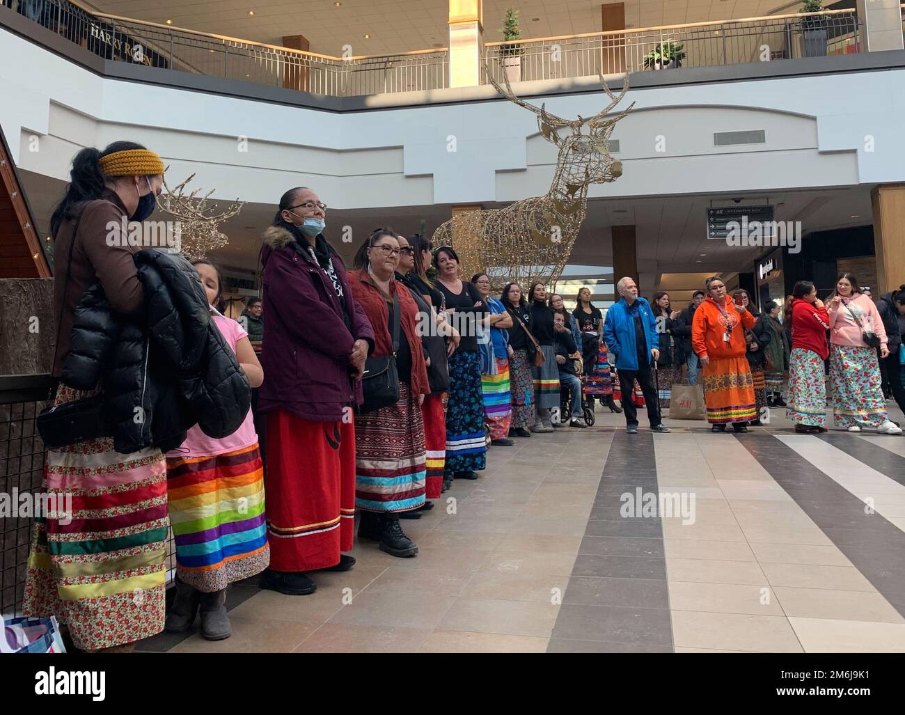 Dozens showed up to mark the first National Ribbon Skirt Day in Canada at an event in Winnipeg ...