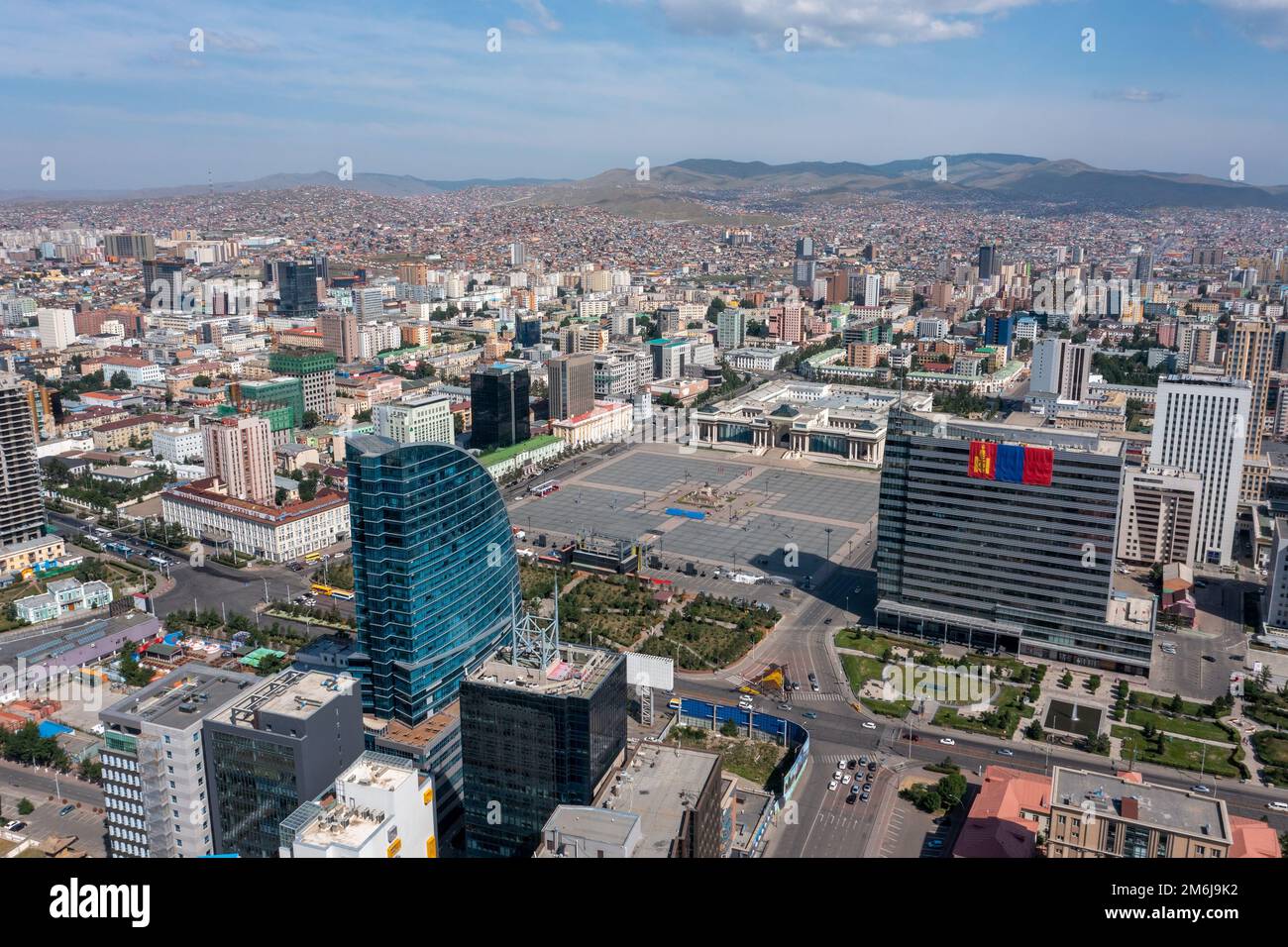 Aerial view of center of Ulaanbaatar , Mongolia Stock Photo - Alamy