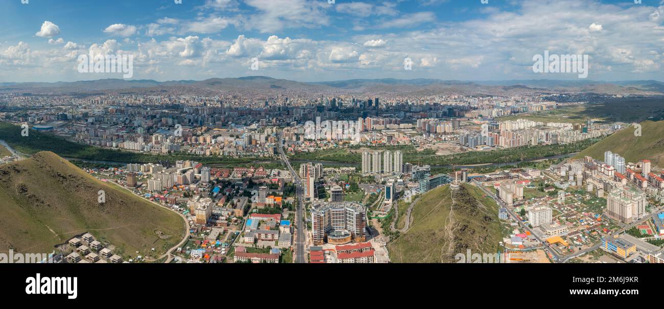 Panorama view of Ulaanbaatar Mongolia Stock Photo - Alamy