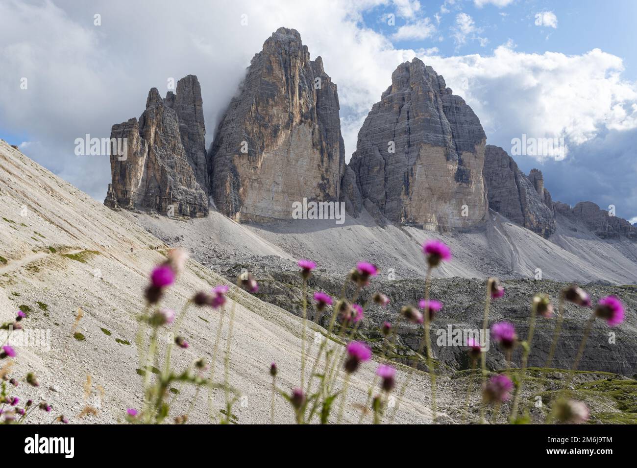 Tre Cime de Lavaredo in Italien Stock Photo - Alamy