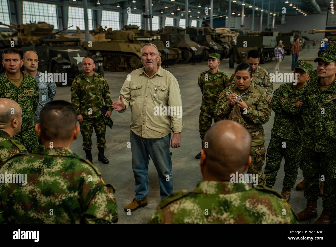 U.S., Colombian, Brazilian and one Mexican Army Soldiers, airmen and ...