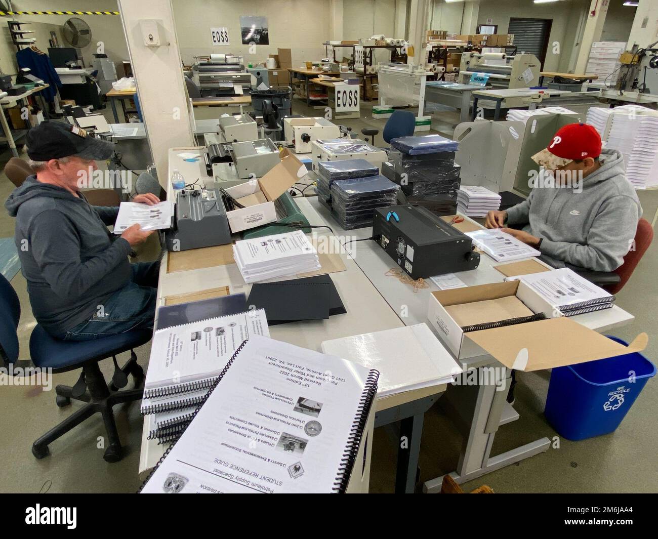 Michael Tuliback and Samuel Liriano, Electronic Equipment Operators with DLA Document Services ...