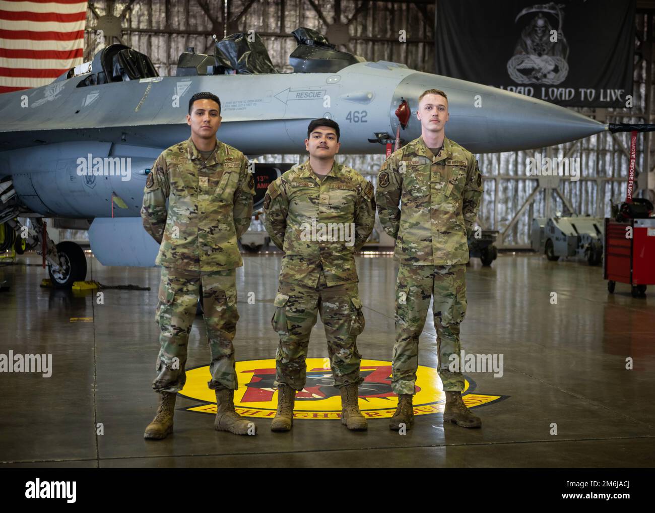 U.S. Air Force Staff Sgt. Mario Resendez (left), 13th Aircraft ...