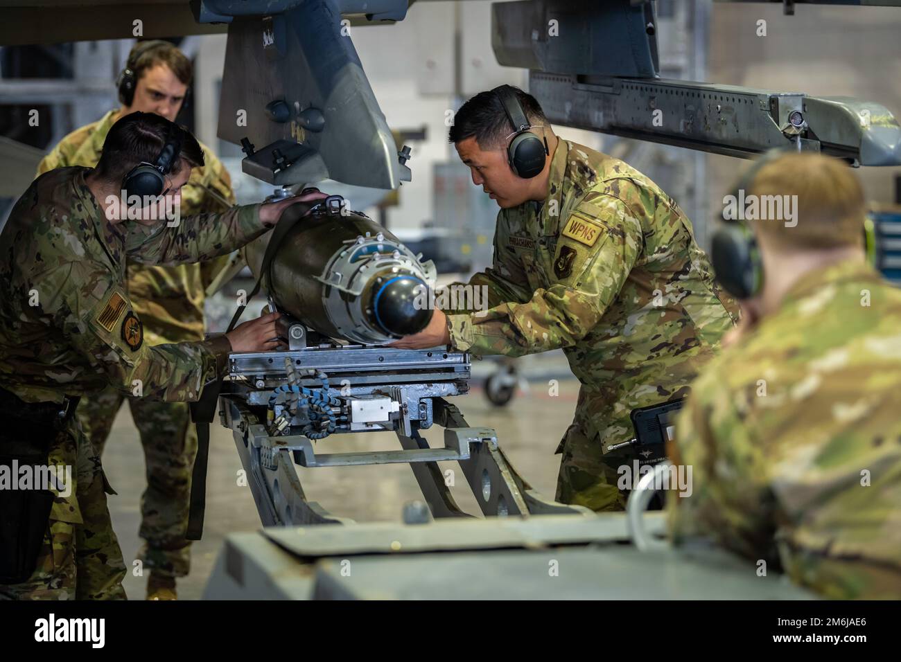 U.S. Air Force Senior Airman Vincent Barnes, 14th Aircraft Maintenance ...