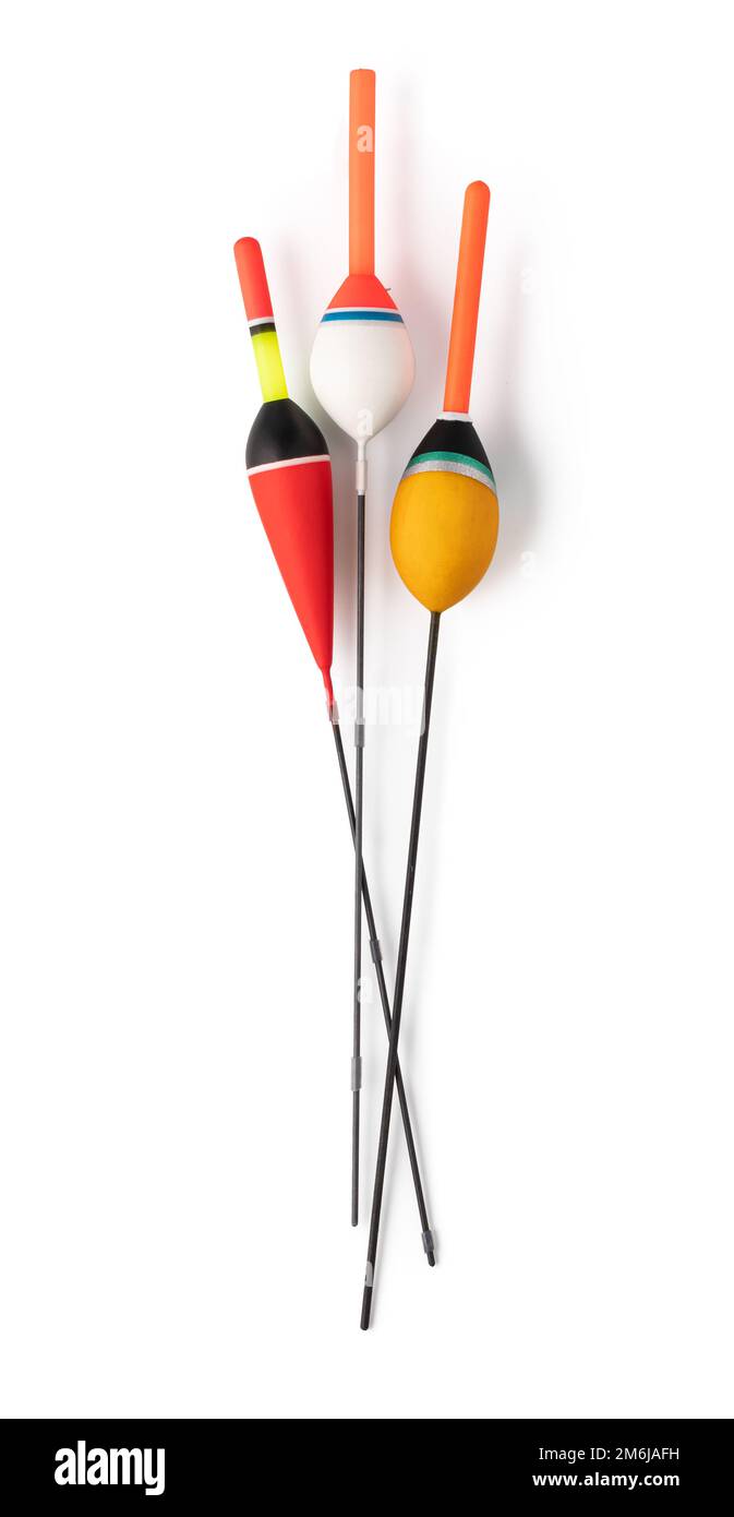 Fishing float on a white background Stock Photo - Alamy
