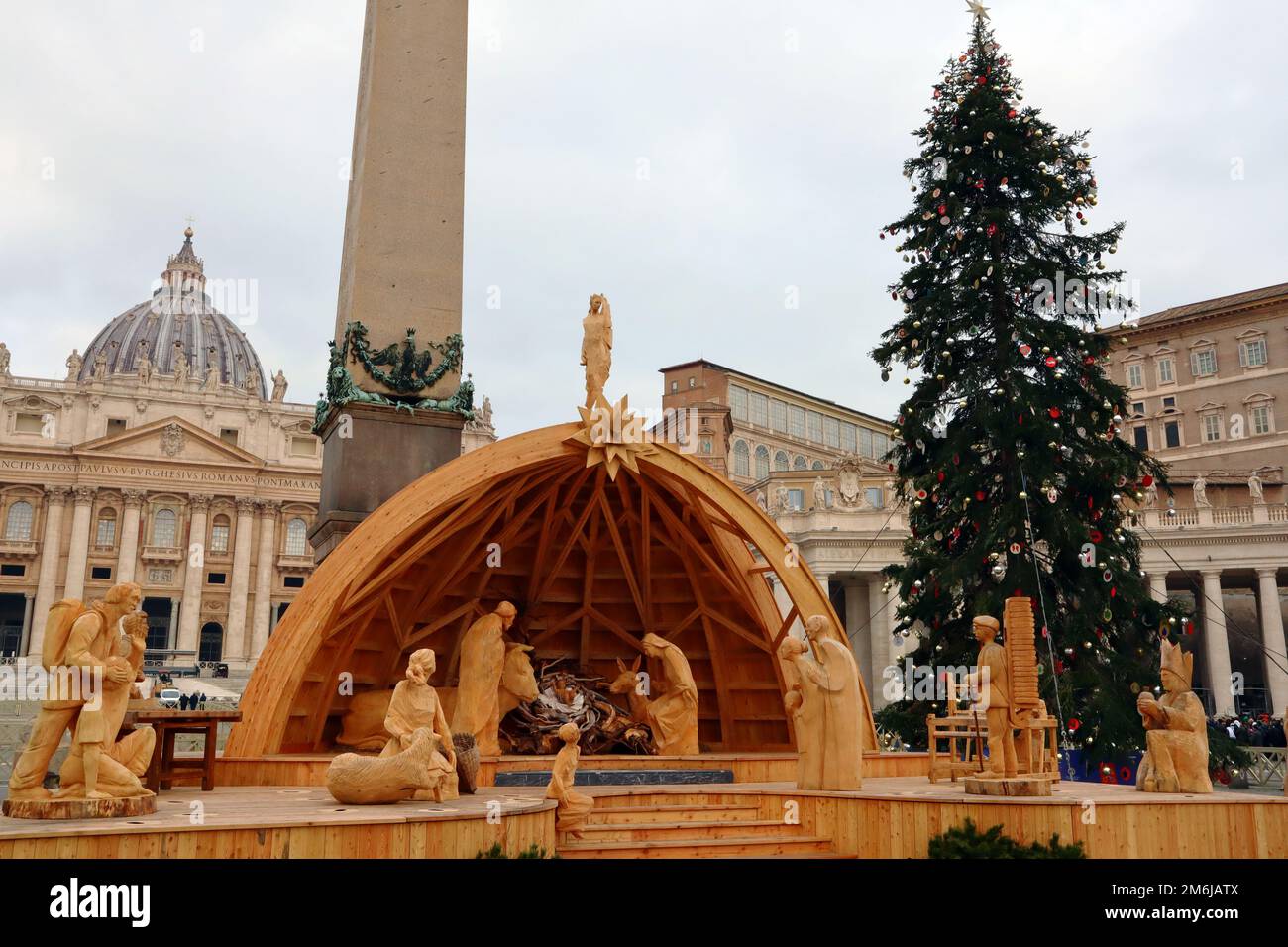 Vatican City, Holy See - Christmas Nativity scene in the Vatican at ...