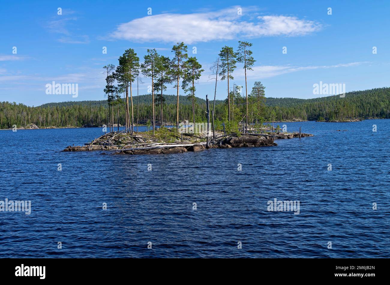Lake landscape in the Murmansk region Stock Photo - Alamy