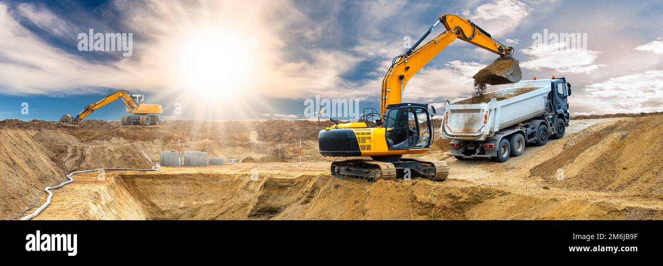 Tiefbau bagger hi-res stock photography and images - Alamy