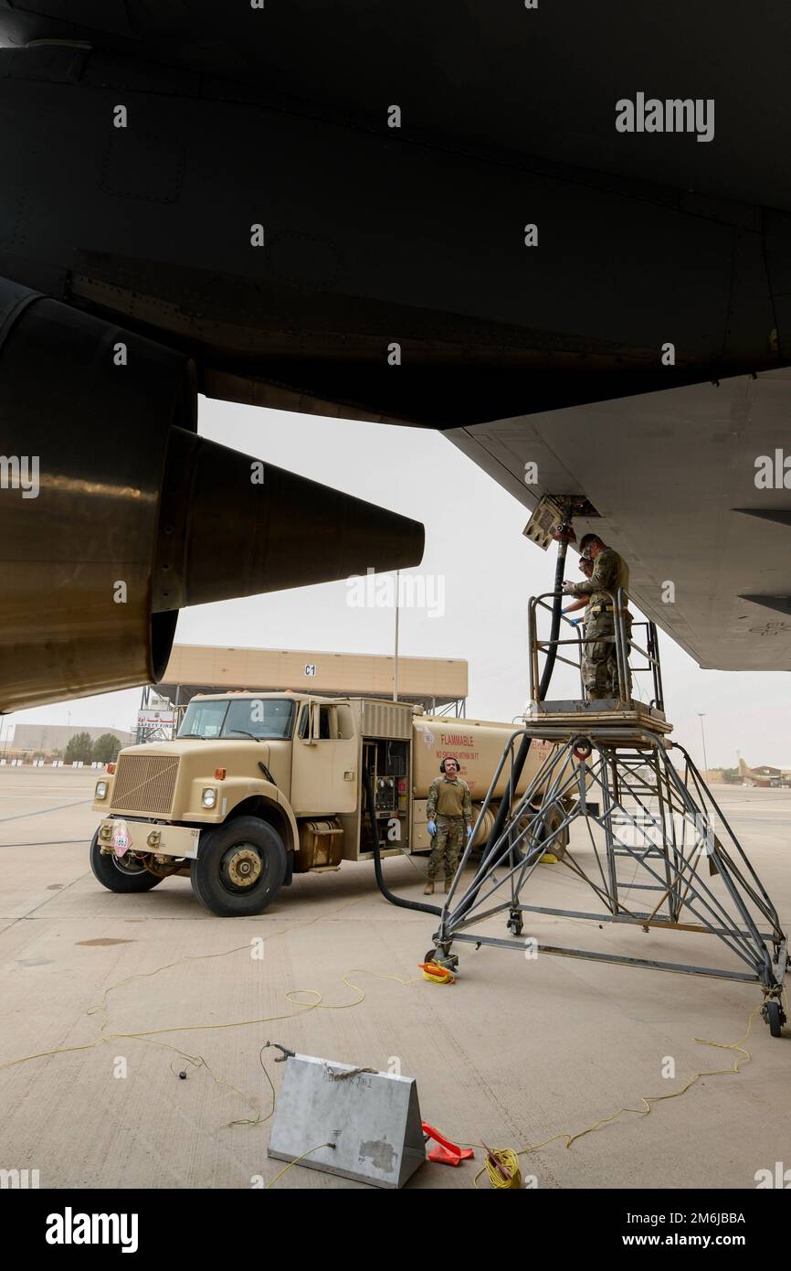 A multiple receptacle junction box is used to ground a KC-10 Extender ...