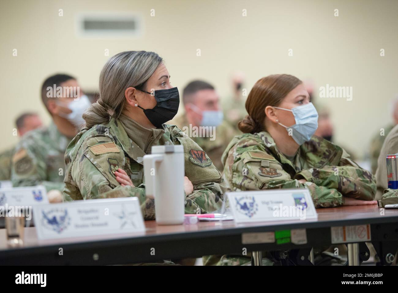 Staff Sgt. Yvonne Thorpe, 107th Attack Wing, and Staff Sgt. Tiffani ...