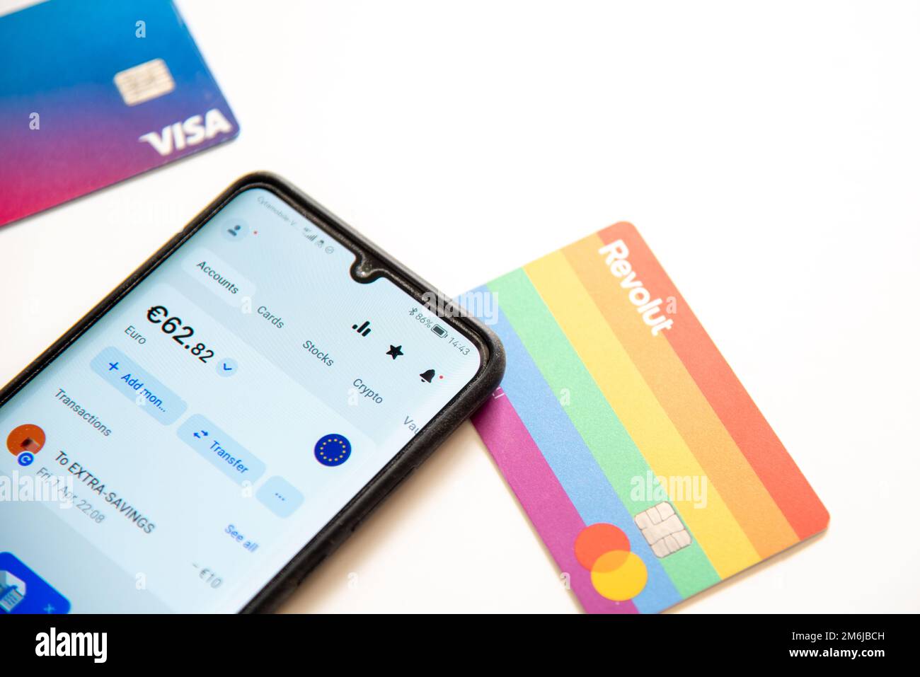 Smartphone revolut debit card. Mobile phone app cryptocurrency trading ...