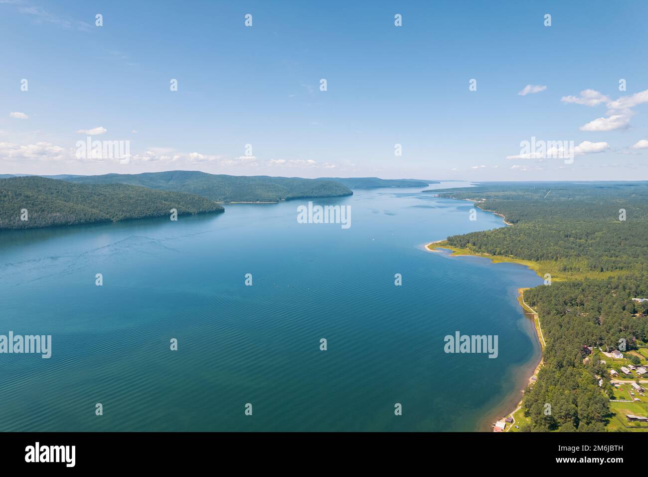 The Angara River is a major river in Siberia leaving Lake Baikal near ...
