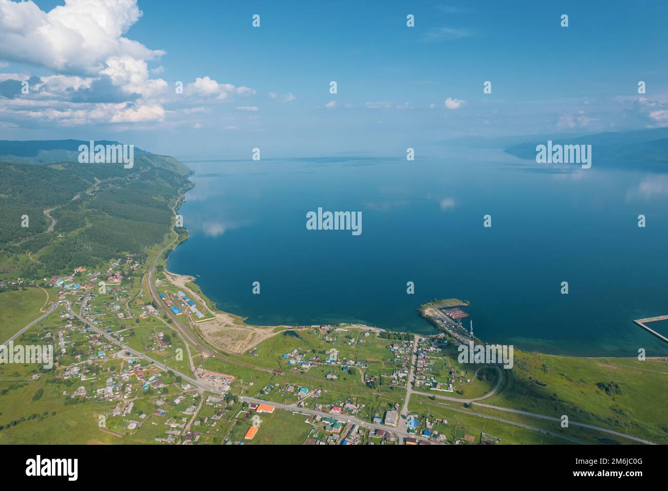 Summertime imagery of Lake Baikal is a rift lake located in southern ...