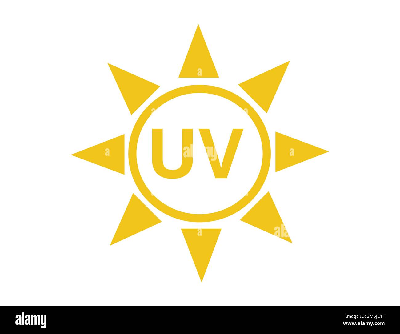 Isolated UV symbol. Concept of prevention and weather conditions Stock ...
