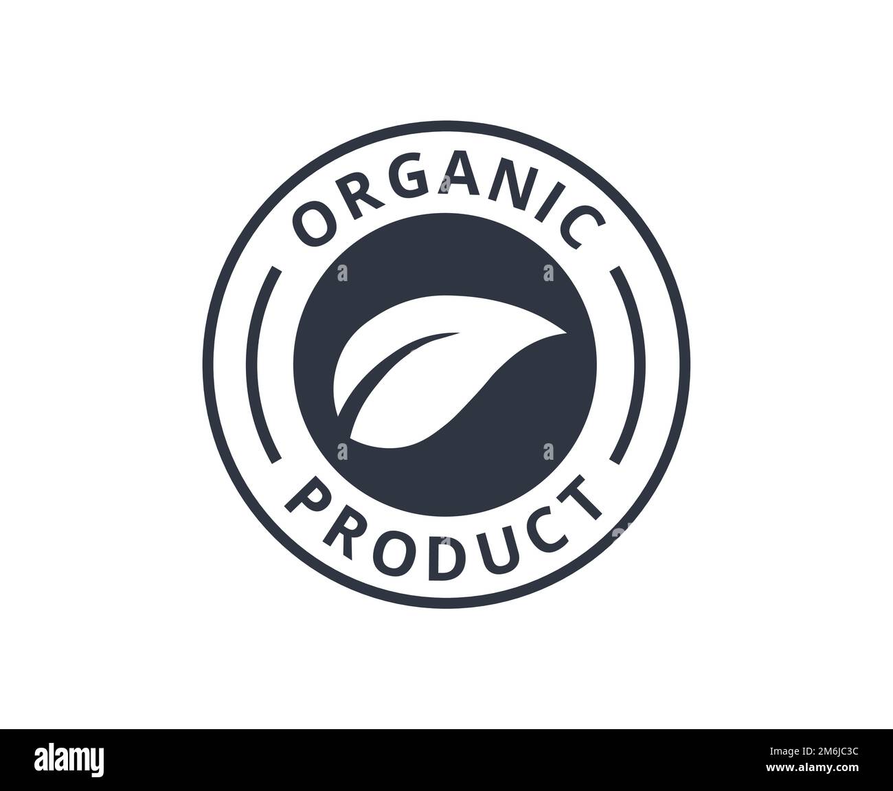 Monochromatic organic product symbol. Concept of ecology and packaging ...