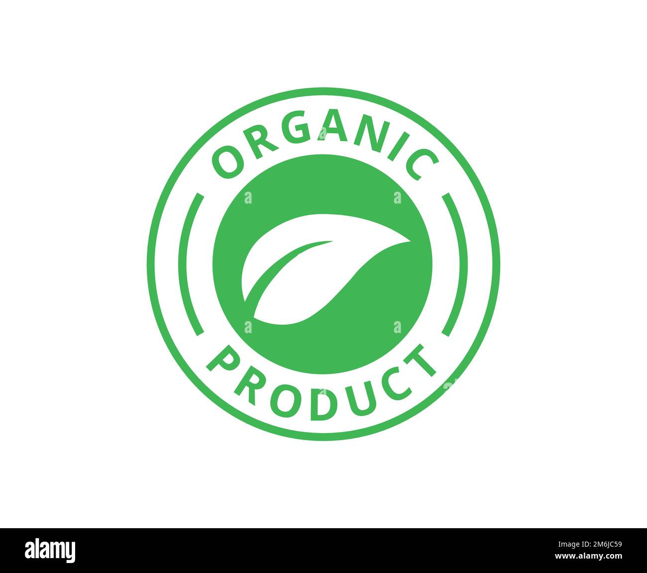 Isolated organic product symbol. Concept of ecology and packaging Stock ...