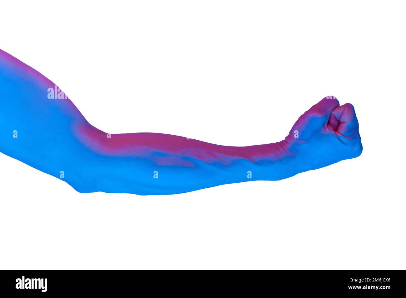 Humans fist isolated on white background for posters, banners ...